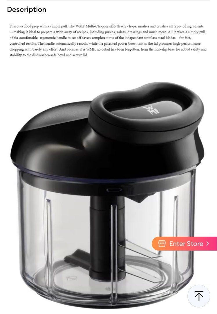 WMF Multi Chopper (Brand New), TV & Home Appliances, Kitchen Appliances ...