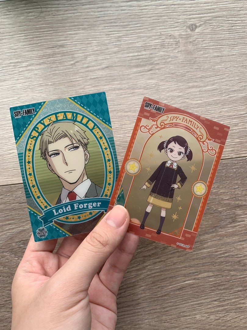wts spy x family anya loid betty trading cards and badge merch, Hobbies ...