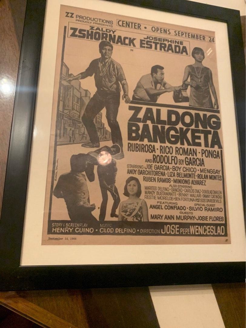 Zaldong bangketa (old filipino poster), Hobbies & Toys, Memorabilia ...