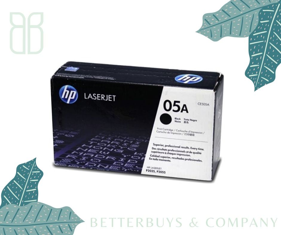 05A CE505A Black Original LaserJet Toner Cartridge 05A, Computers ...