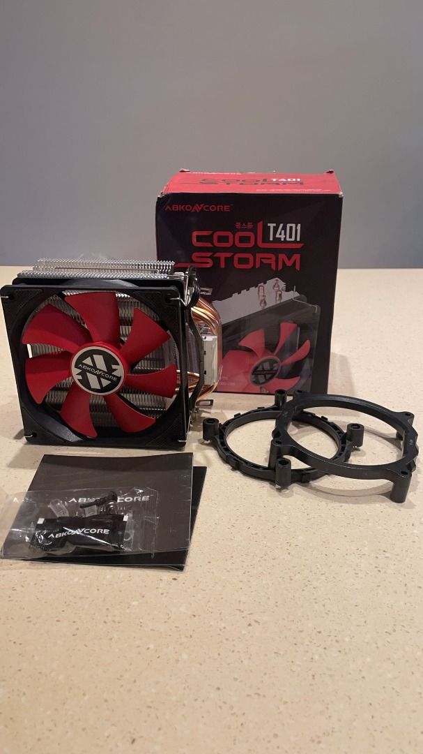 1322) ABKONCORE AM4 CPU Cooler CT401, 4 Continuous Direct Contact ...