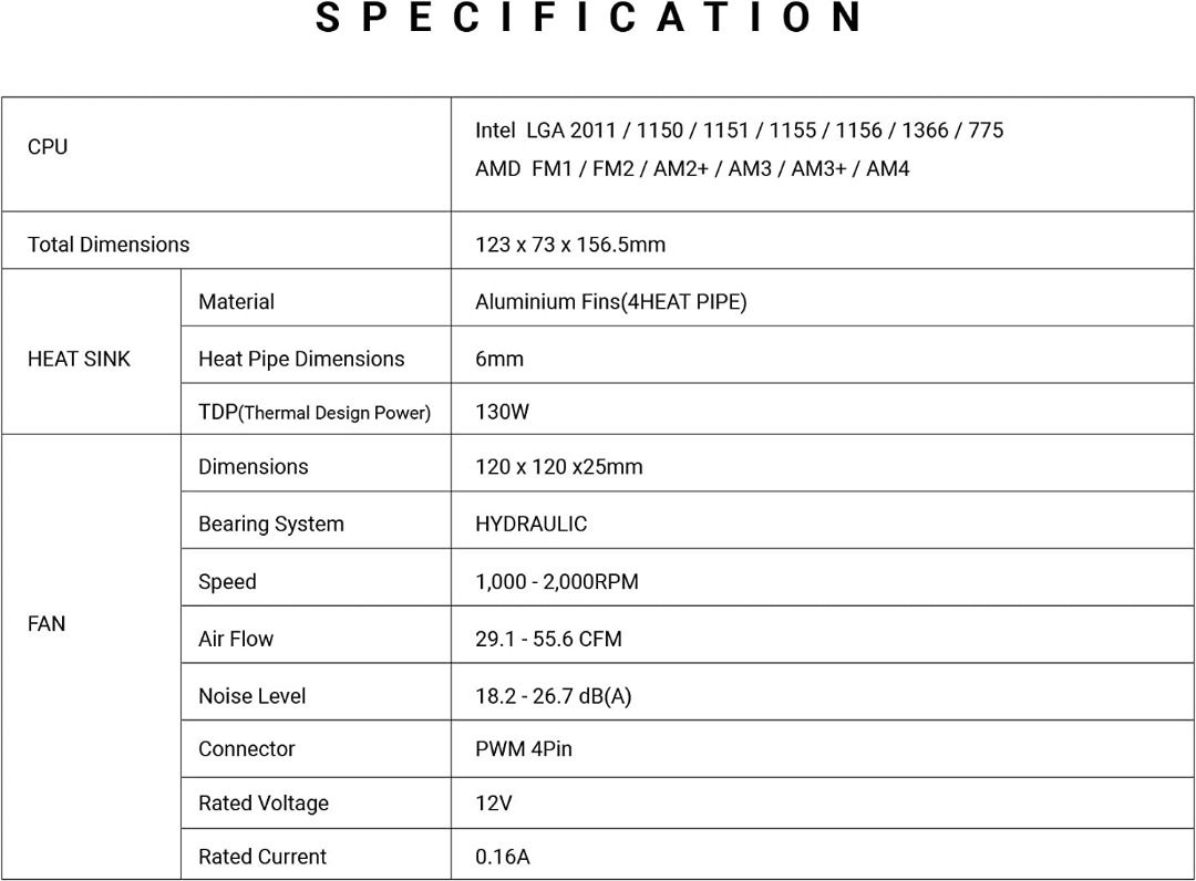 1322) ABKONCORE AM4 CPU Cooler CT401, 4 Continuous Direct Contact ...