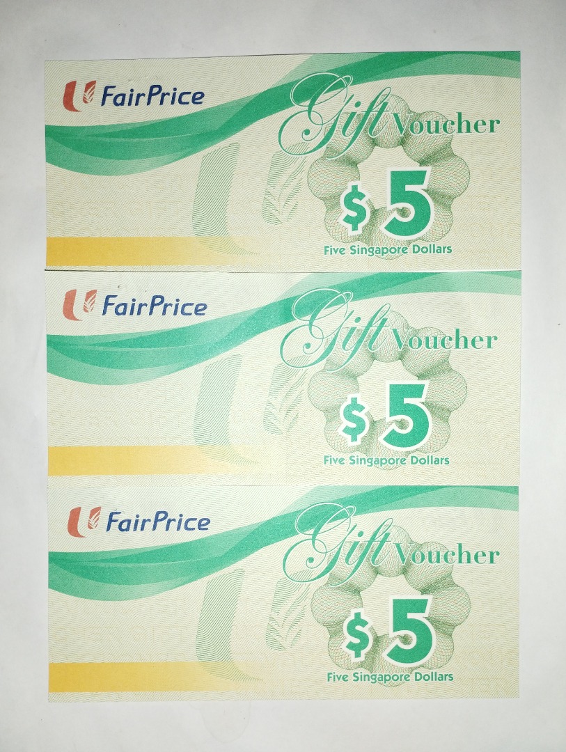 $15 NTUC FairPrice Gift Vouchers For Only $14, Tickets & Vouchers ...