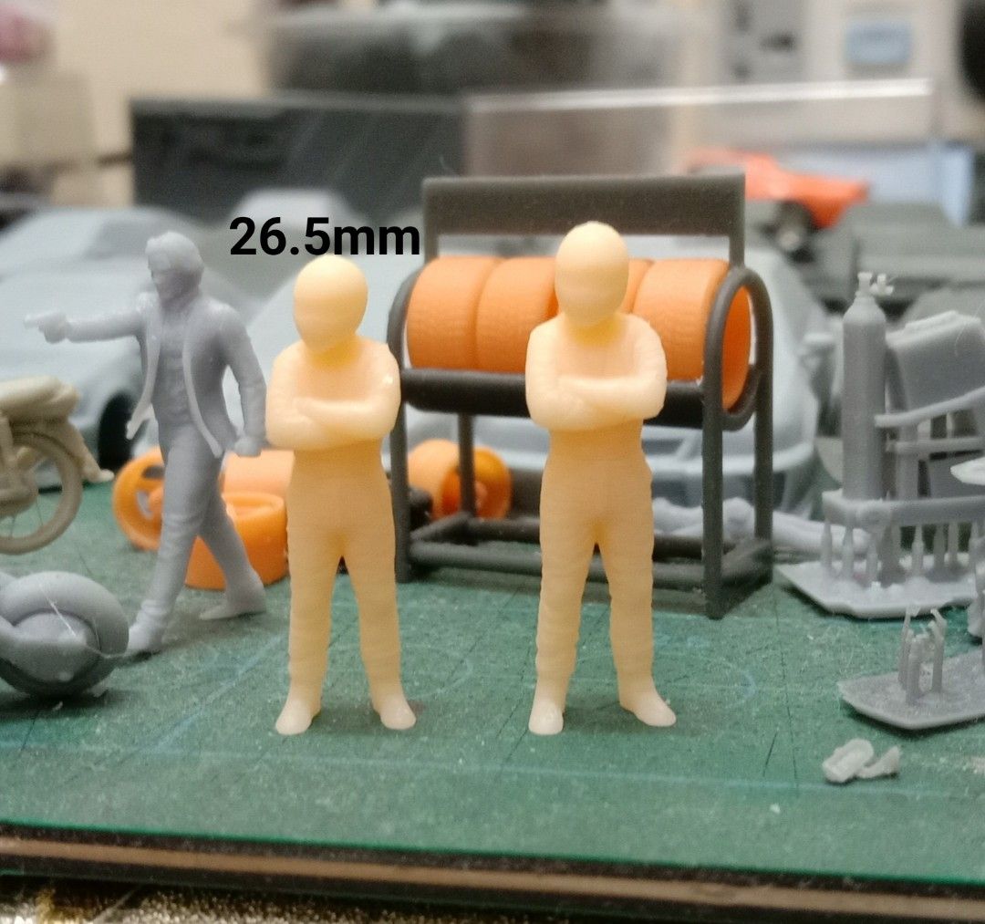 1/64 Resin Unpainted TOP GEAR The Stig figure for diorama garage ...