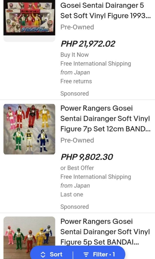 1992 Gosei Sentai Dairanger Red Bandai Korea, Hobbies & Toys, Toys ...