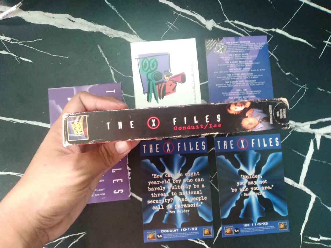 1996 The X Files VHS w/ 2 collectible cards, Hobbies & Toys ...