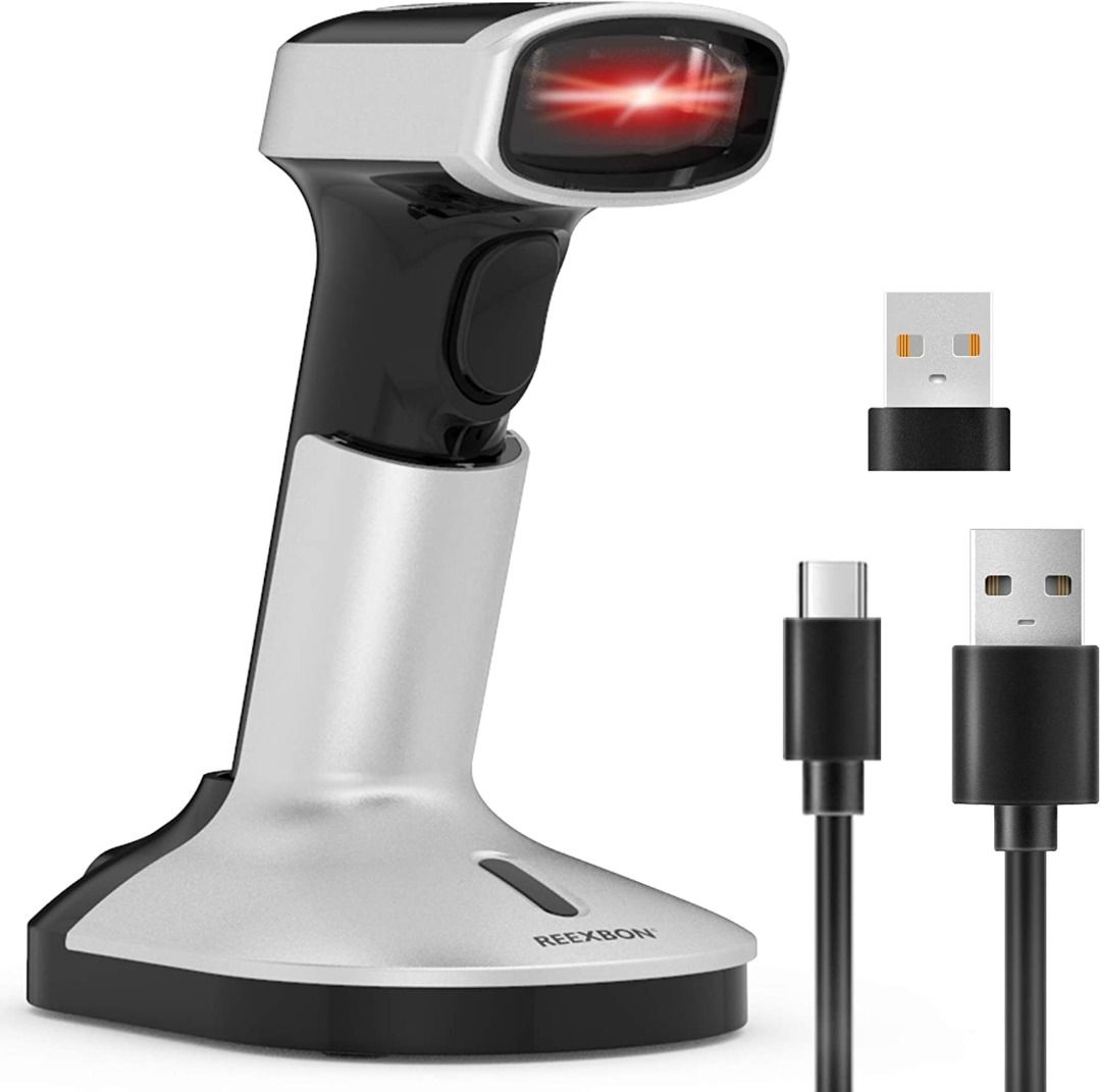 2005) REEXBON Wireless 2D Barcode Scanner Bluetooth Hand Scanners ...