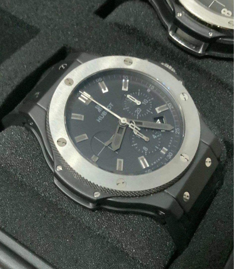 2018 Hublot Big Bang Ice Tungsten Bezel 44MM, Men's Fashion, Watches ...