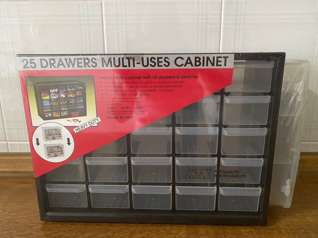 25 Drawers Multi-Uses Cabinet, Furniture & Home Living, Home ...