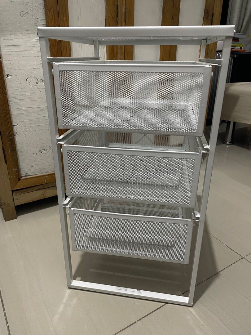 3 Tier Mesh Drawers, Furniture & Home Living, Furniture, Shelves ...