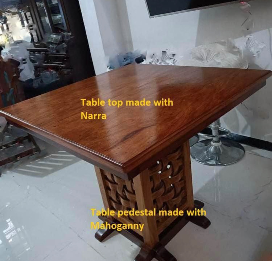 4-seater Table with weave design, Furniture & Home Living, Furniture ...