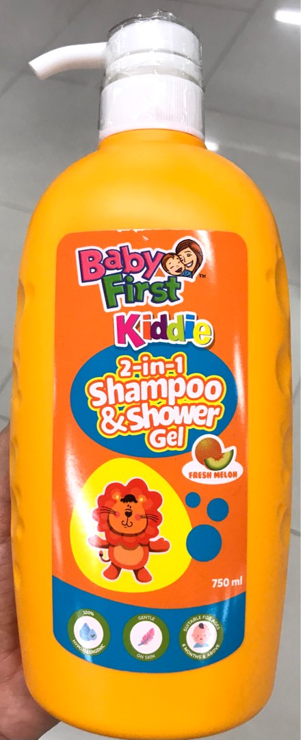 750mL Baby First Fresh Melon Kiddie Shampoo and Shower Gel 2-in-1 ...