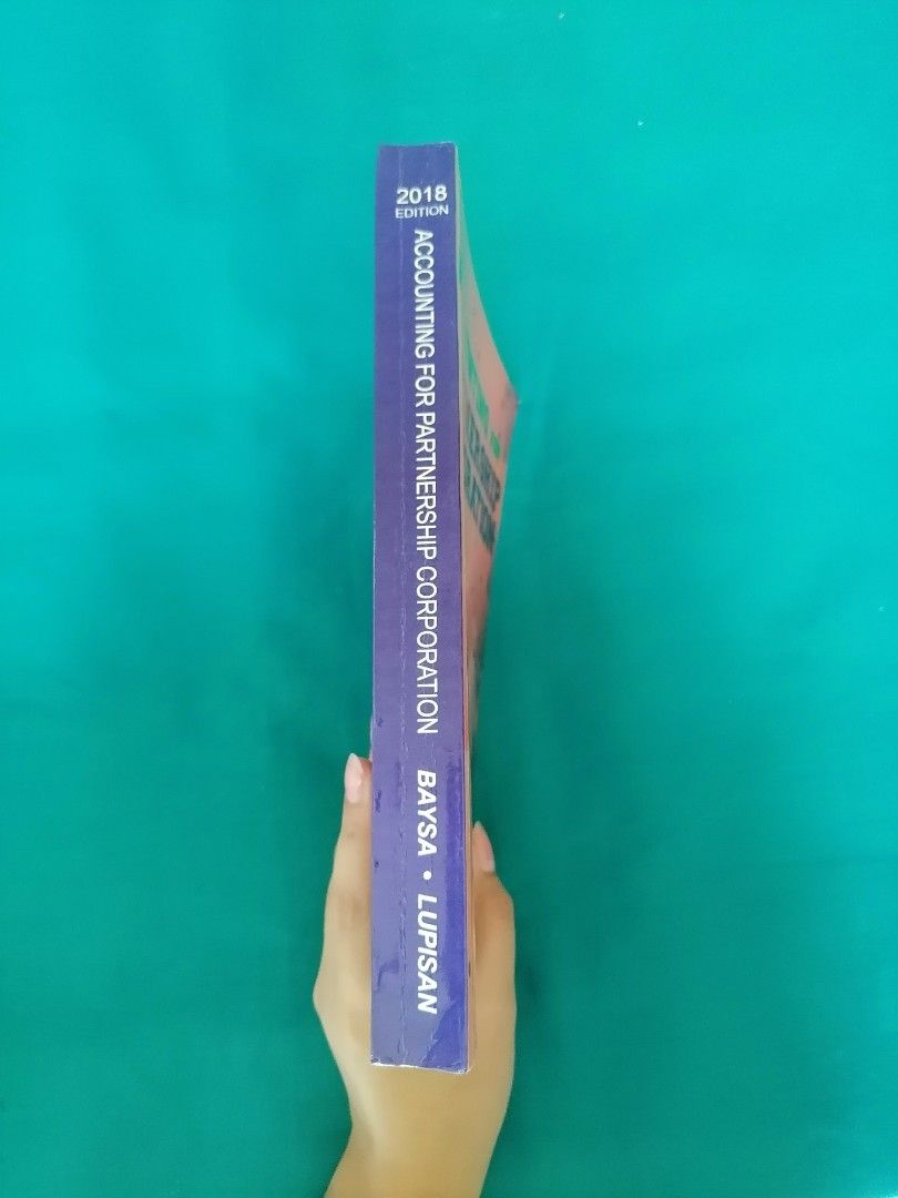 Accounting for Partnership Corporation 2018 Edition Baysa Lupisan ...