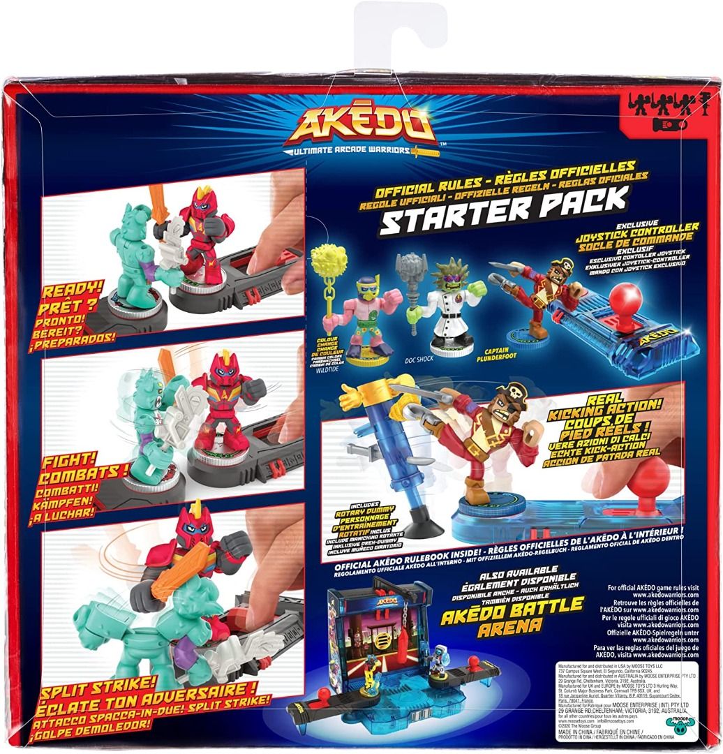 Akedo - Ultimate Arcade Warriors Starter Pack - Legendary Kick Attack ...