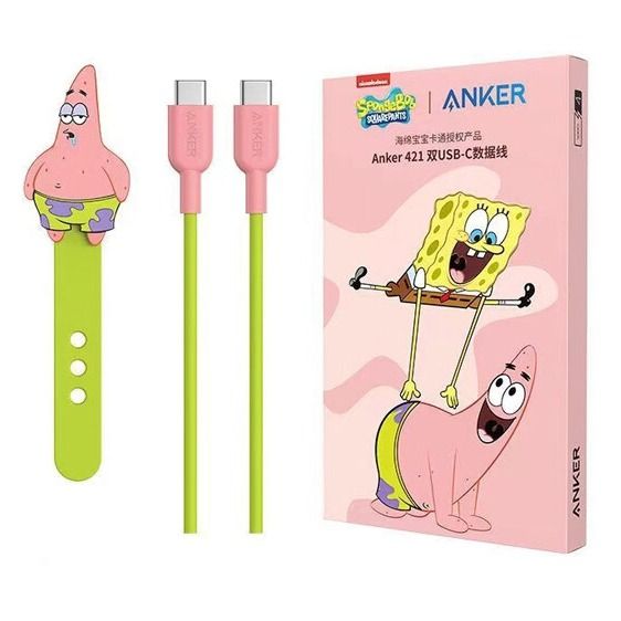 Anker 30W Cable 1.8m SpongeBob SquarePants, Mobile Phones & Gadgets ...