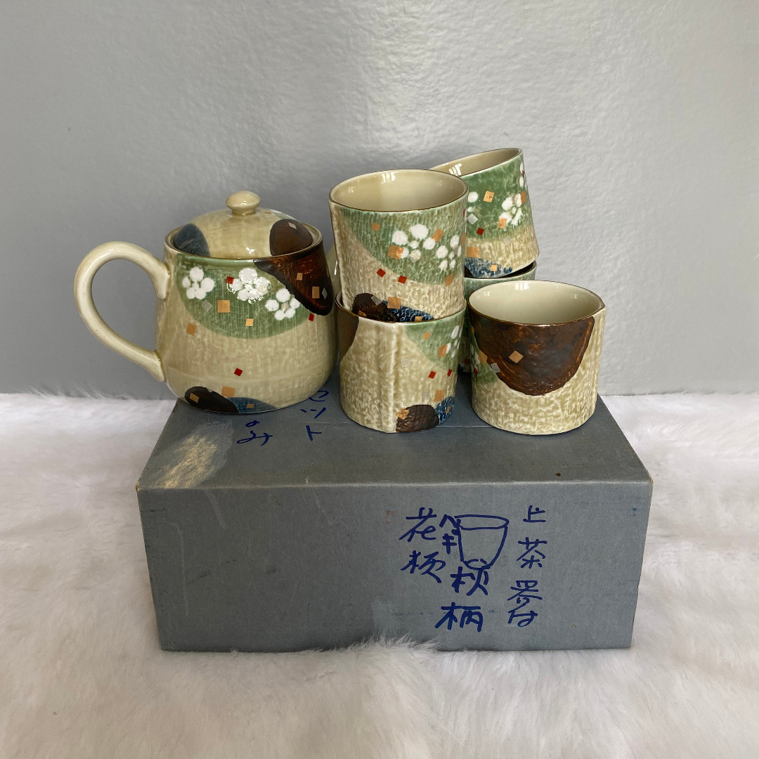 Arita Floral Painted Stoneware Teaset, Furniture & Home Living ...