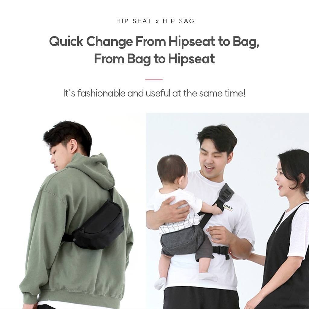 Authentic BORNBOON Baby Hipseat / Baby Carrier that also can be used as ...