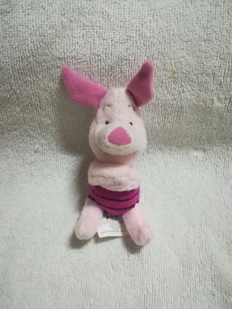 Authentic Disney Mini Winnie The Pooh Piglet Plush Soft Toy, Hobbies ...