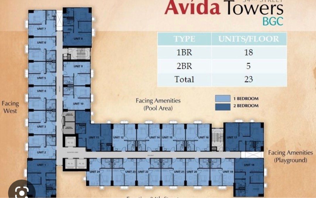 Avida 34th BGC 2BR for Sale, Property, For Sale, Apartments & Condos on Carousell