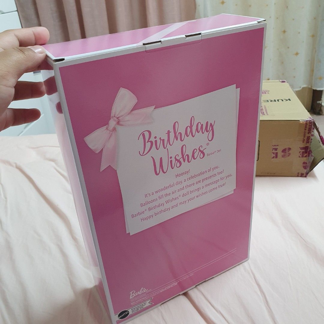 Barbie Birthday Wishes 2023 Signature Sealed Brand New Hobbies And Toys