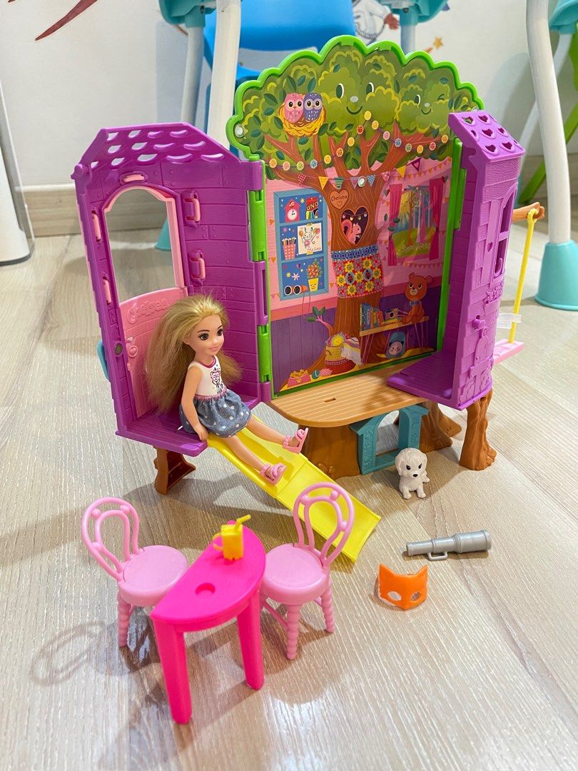 Barbie tree house rumah pohon Chelsea, Toys & Collectibles, Mainan di ...