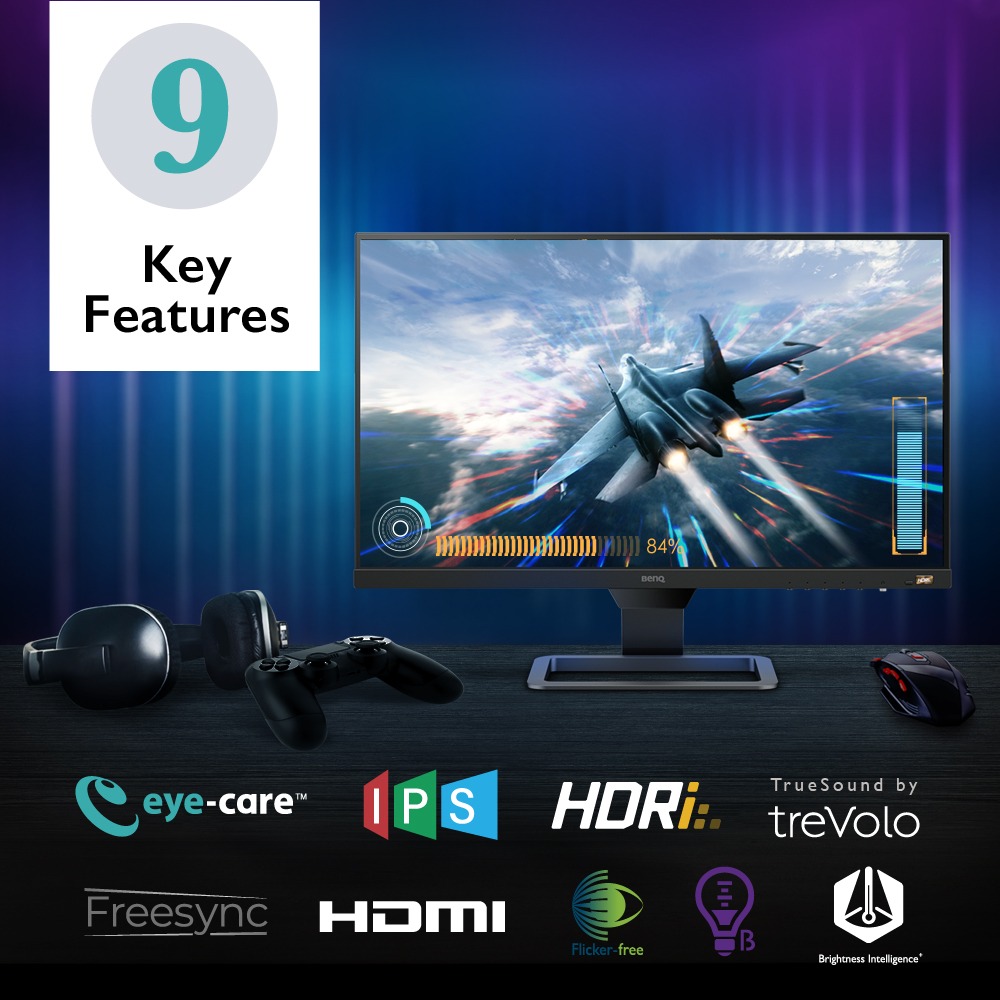 BenQ EW2780 27 inch HDRi IPS FHD Eye-Care B.I Tech Entertainment ...