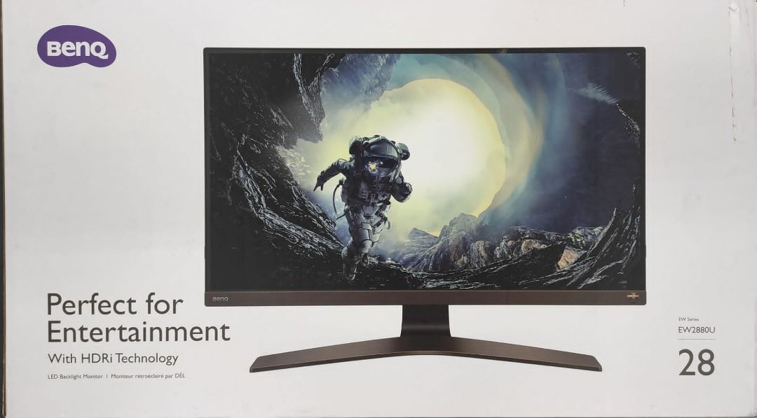 BenQ EW2880U 28 inch 4K UHD HDRi IPS USB C Monitor Entertainment Eye ...
