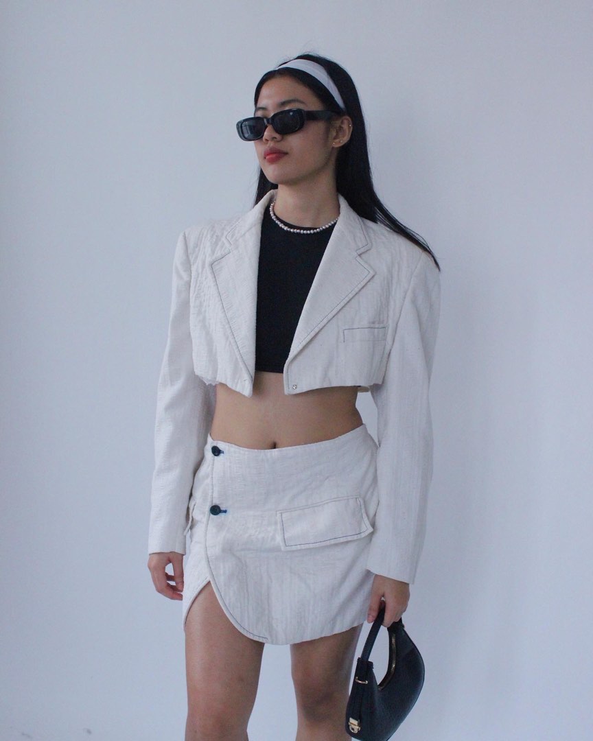 Blazer 2pc Set / coords / crop blazer, Women's Fashion, Dresses & Sets ...