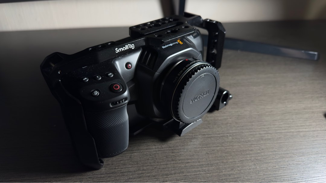 BMPCC 4K + Viltrox EF-M2 II + Smallrig Cage, Photography, Video Cameras ...