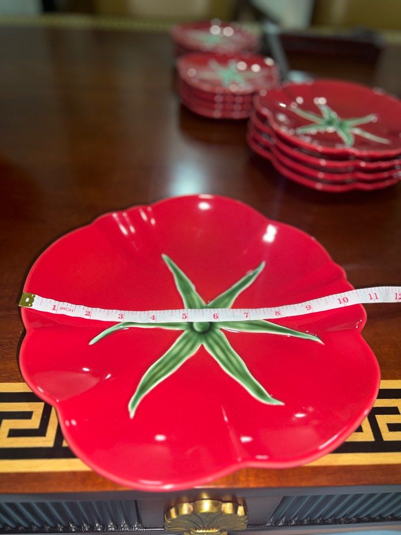 Bordallo Pinheiro Tomato Dinner Plate 29, Furniture & Home Living ...