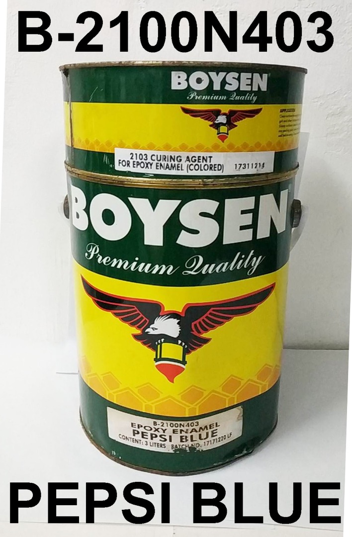 BOYSEN EPOXY ENAMEL PEPSI BLUE B-2100N403 WITH 2103 CURING AGENT ...
