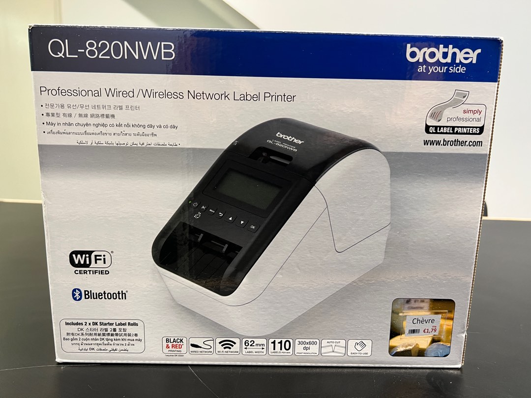BROTHER printer QL-820NWB, Computers & Tech, Printers, Scanners ...