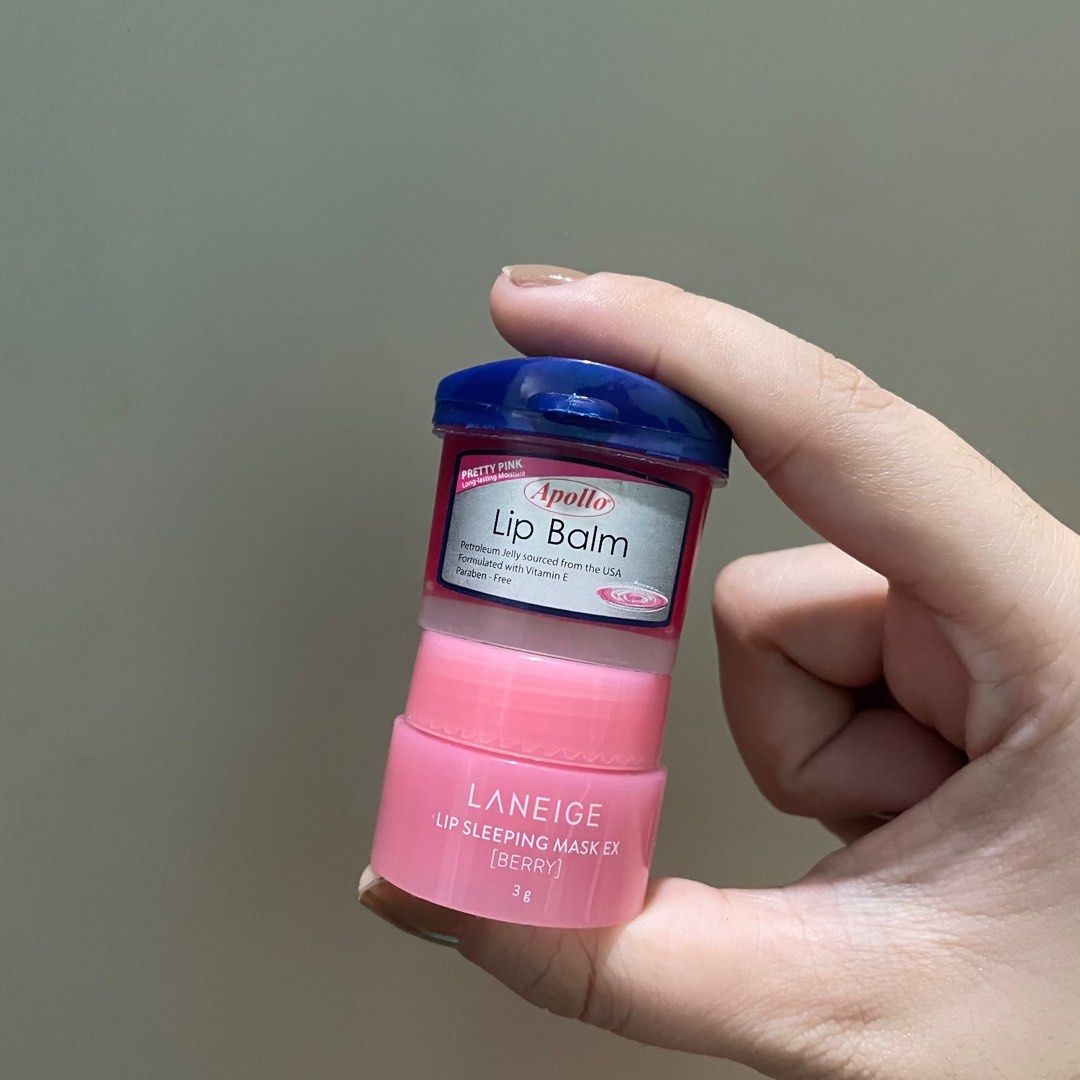 BUNDLE: Lip Care (Laneige Lip Sleeping Mask + Apollo Lip Balm), Beauty ...