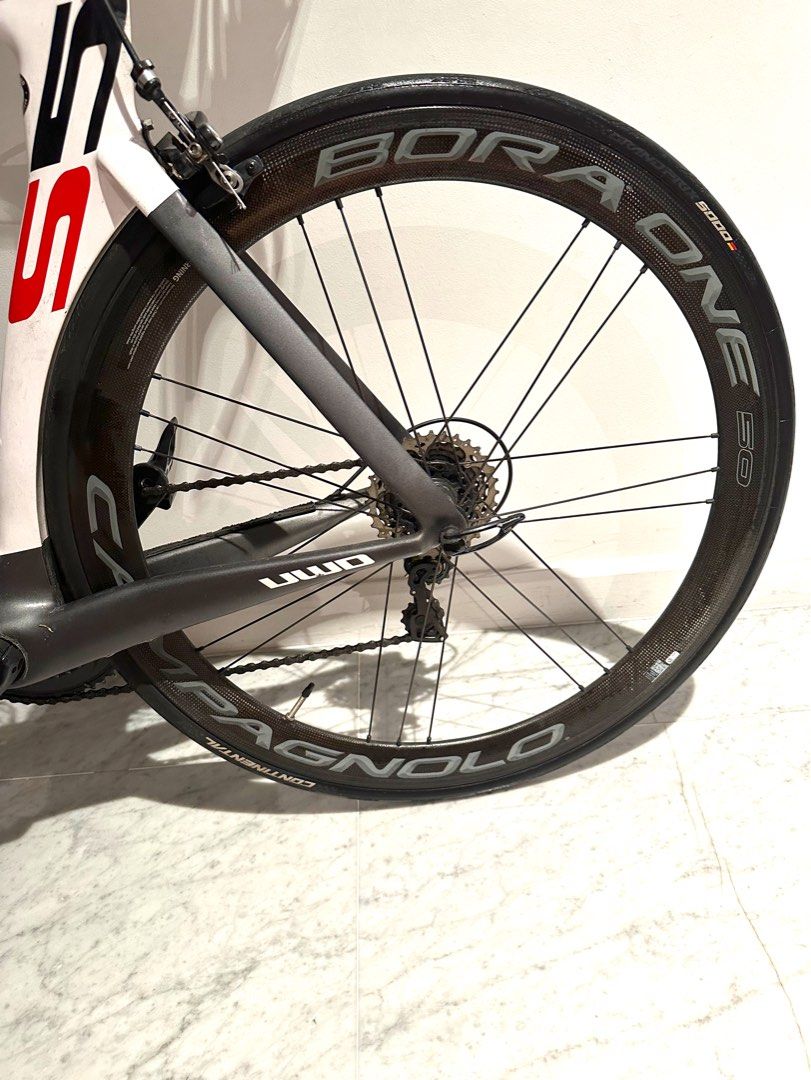 Campagnolo BORA ONE 50 Dark Label Shimano Carbon Wheelset, Sports ...