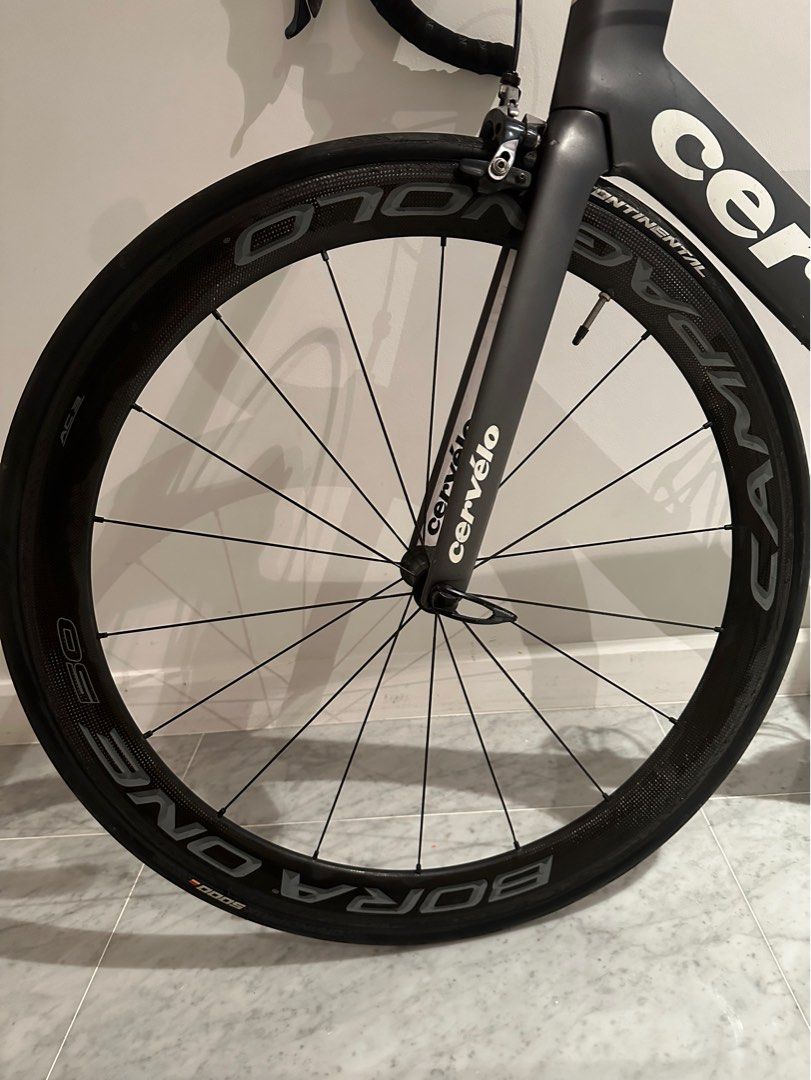 Campagnolo BORA ONE 50 Dark Label Shimano Carbon Wheelset, Sports ...