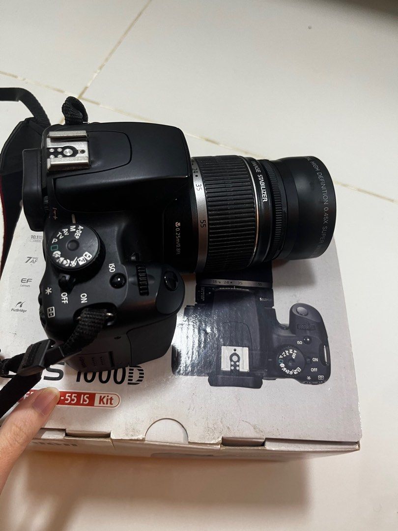CANON EOS REBEL 1000D - complete pack with 18-55mm lens, Photography ...