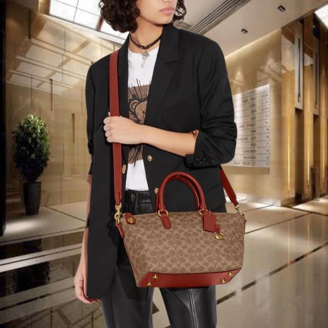 Cara Satchel In Signature Canvas, Luxury, Bags & Wallets on Carousell