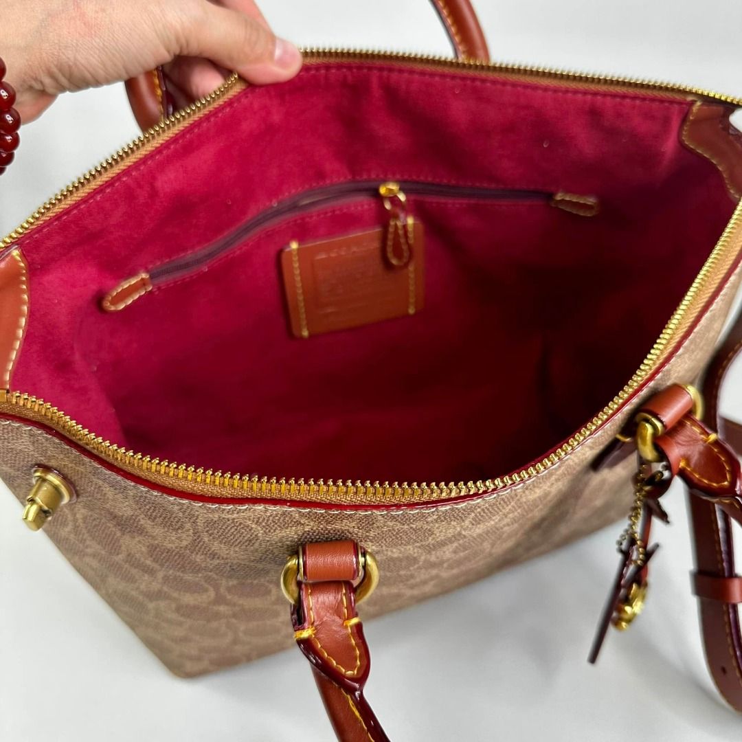 Cara Satchel In Signature Canvas, Luxury, Bags & Wallets on Carousell