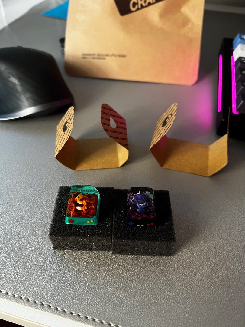 S-Craft Gengar and Charmander Keycaps, Computers & Tech, Parts ...