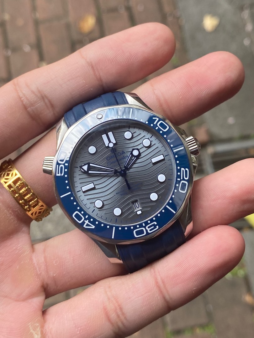 Omega Seamaster Professional 300 grey dial, Luxury, Watches on Carousell