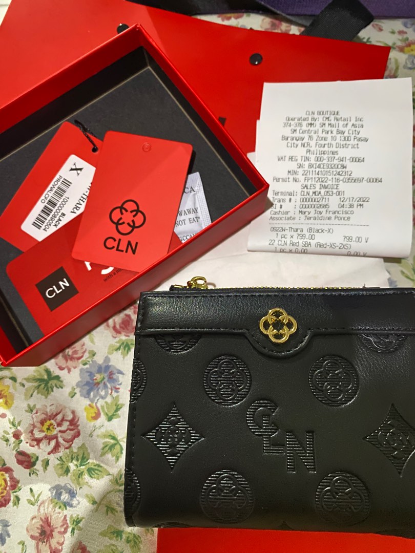 CLN Thara Wallet - Black, Women's Fashion, Bags & Wallets, Wallets ...