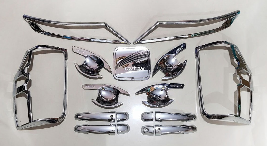 Combo Garnish Chrome for Mitsubishi Triton Strada 2019 to 2023, Car ...
