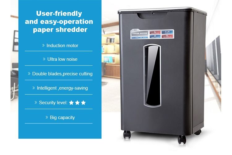 COMIX S801 22L Cross Cut Auto-Feed Heavy Duty Paper Shredder, Computers ...