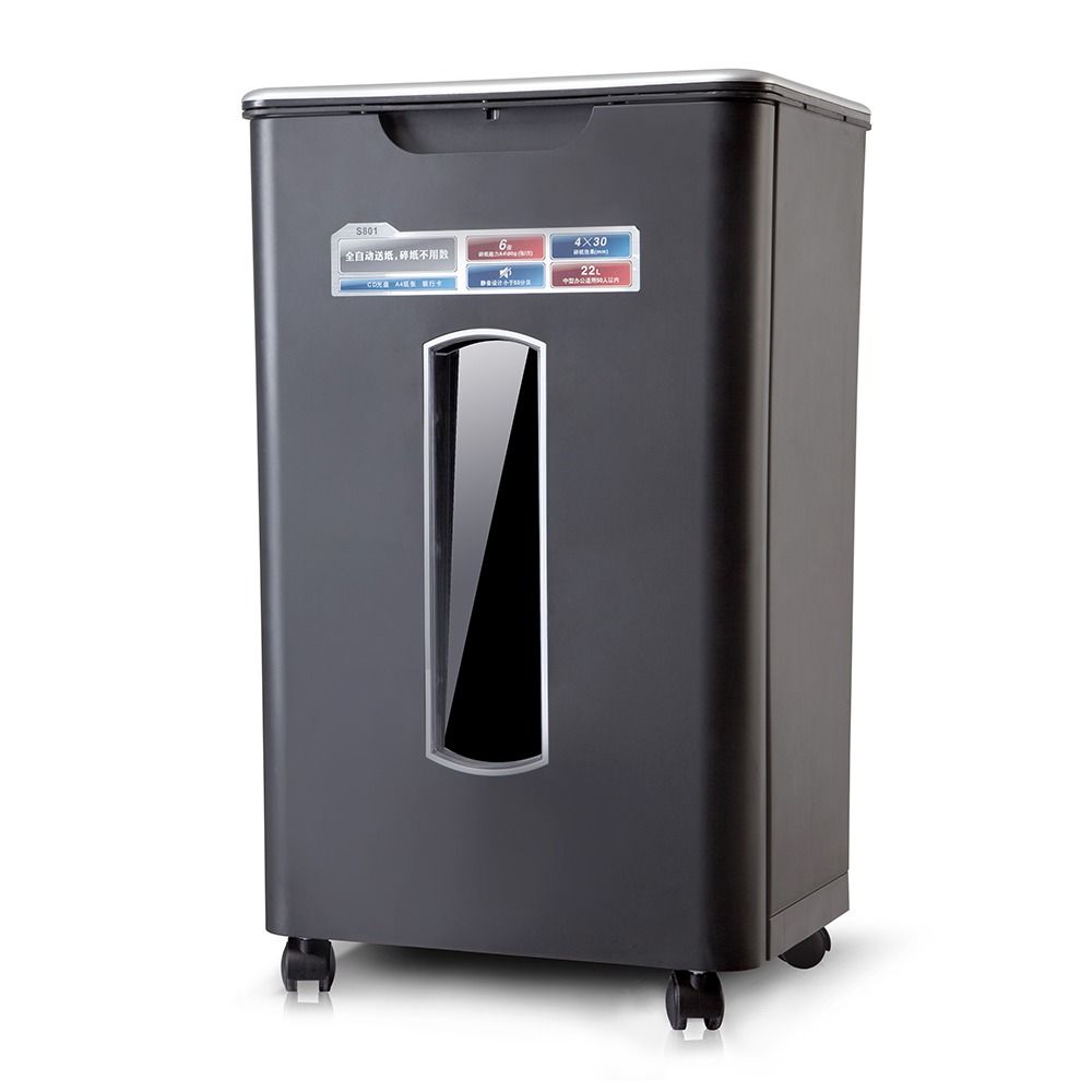 COMIX S801 22L Cross Cut Auto-Feed Heavy Duty Paper Shredder, Computers ...