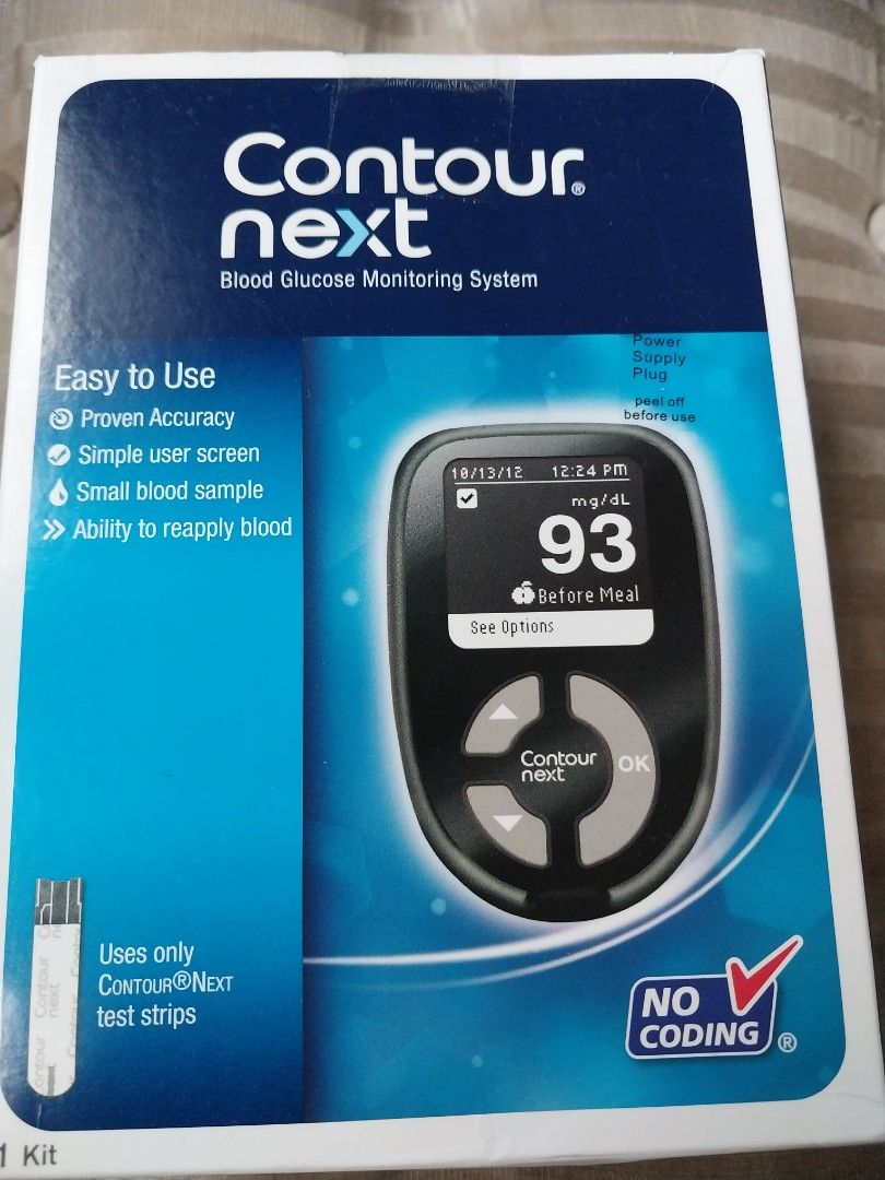 Contour Next Glucometer, Health & Nutrition, Health Monitors & Weighing ...