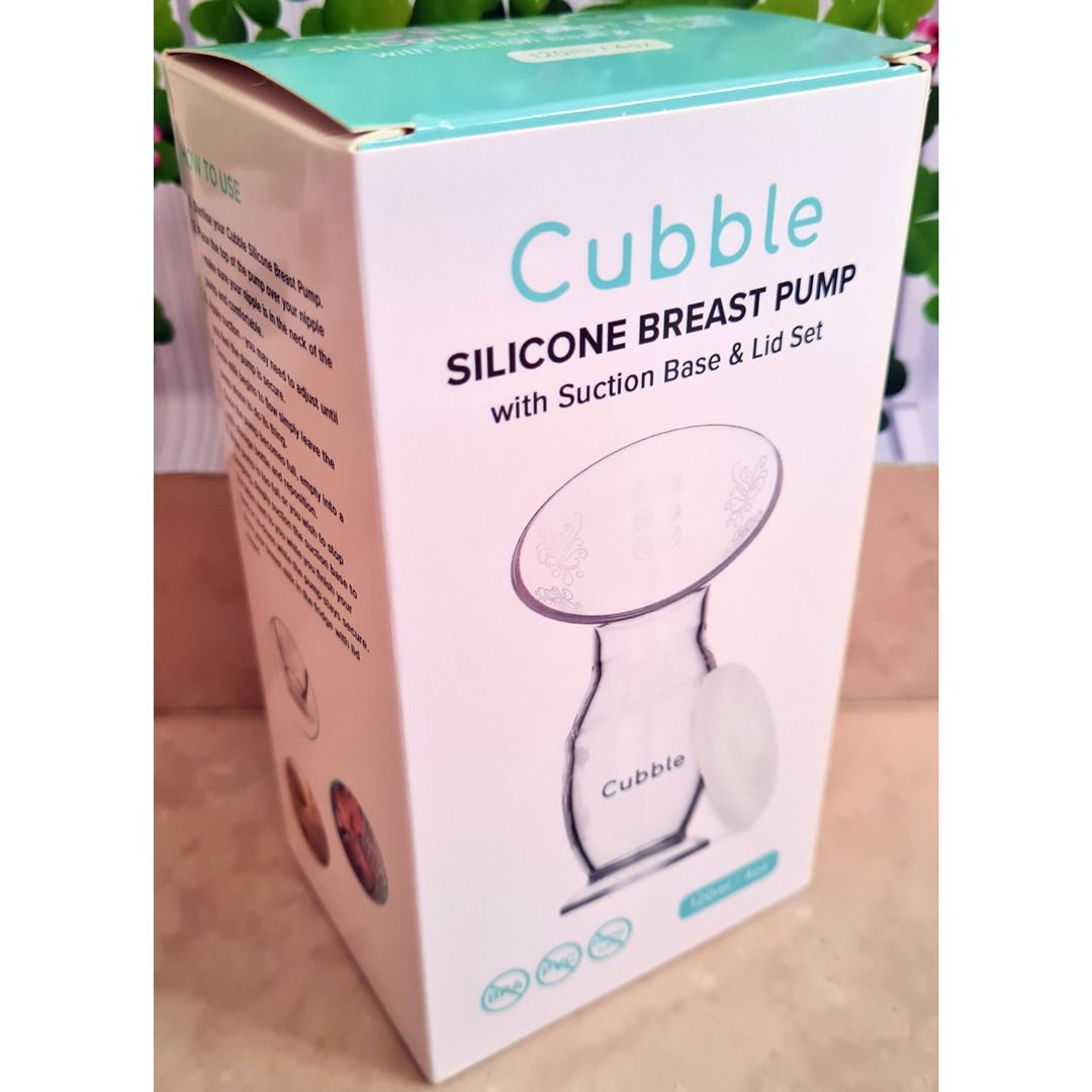 Cubble Silicone Breast Pump with Suction Base & Lid Set, Babies & Kids, Nursing & Feeding ...