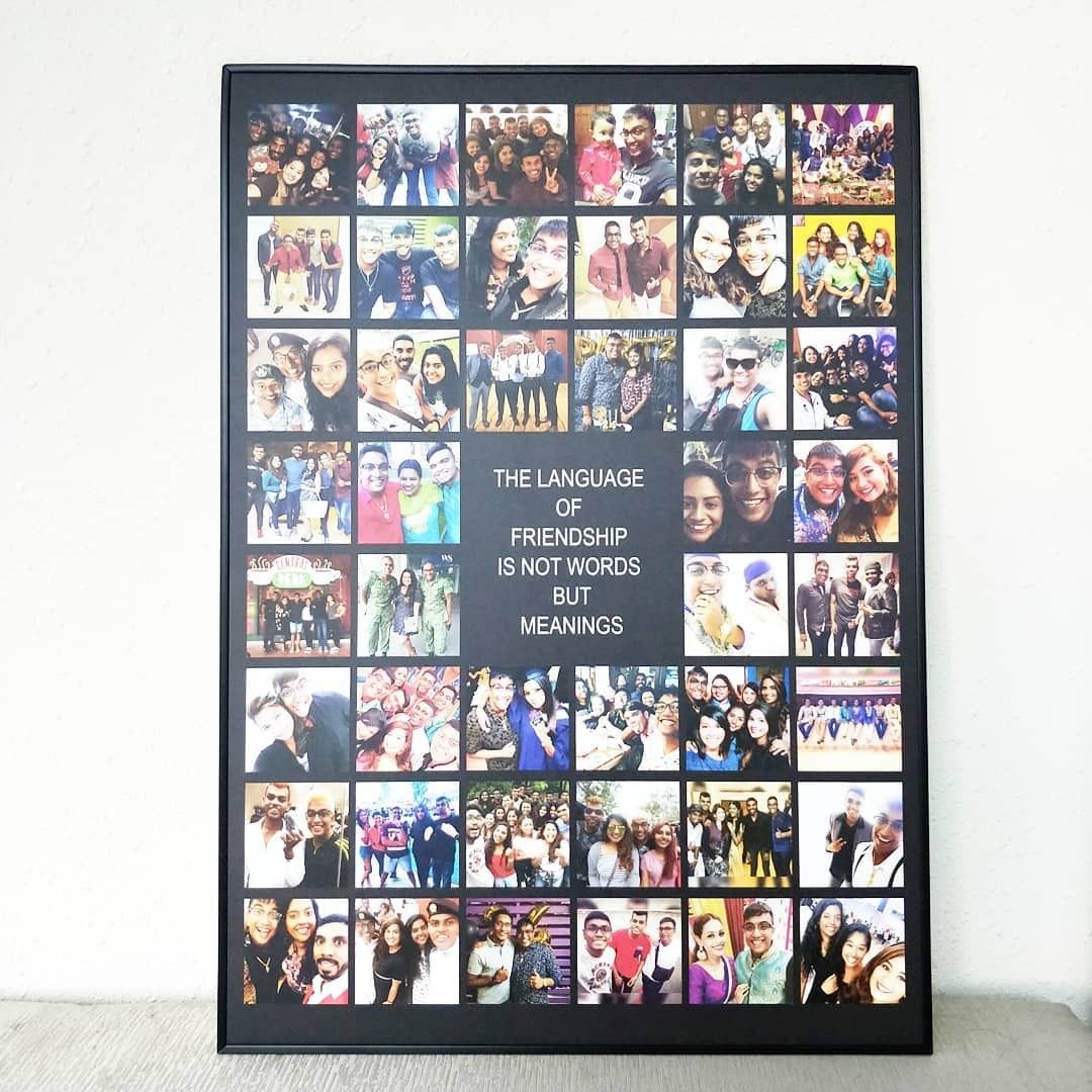 Custom Photo Collage Poster Photo Print Personalised, Hobbies & Toys ...