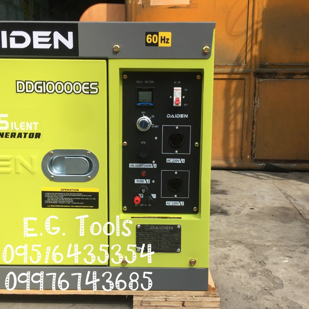 DAIDEN Japan 10kva Air-cooled Silent Type Diesel Generator Set, Key ...