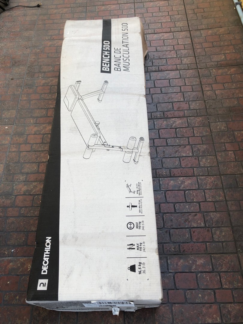 Decathlon Domyos Bench 500 - Weight Bench, Sports Equipment, Exercise ...