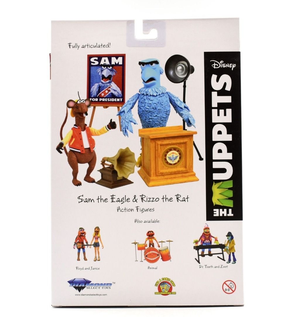 Diamond Select The Muppets Best of Series SAM THE EAGLE & RIZZO THE RAT ...